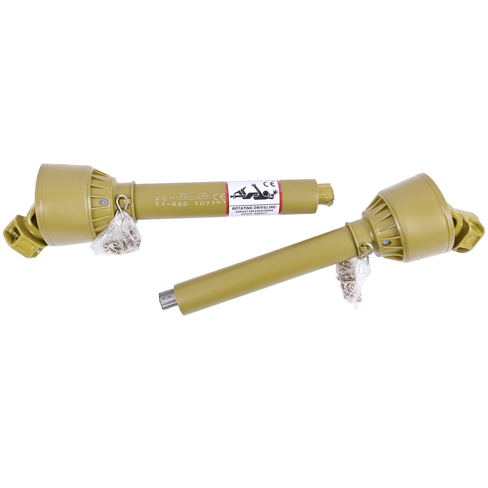 Pto Shaft Pto Drive Shaft 1-3/8" 6 Spline Ends Round End T1 27"-35" For ...