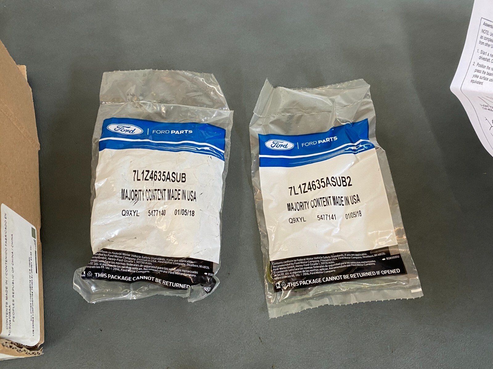 Ford OEM NOS 7L1Z-4635-B Universal Joints 2001-2021 Mustang 4.6L V8 GT ...