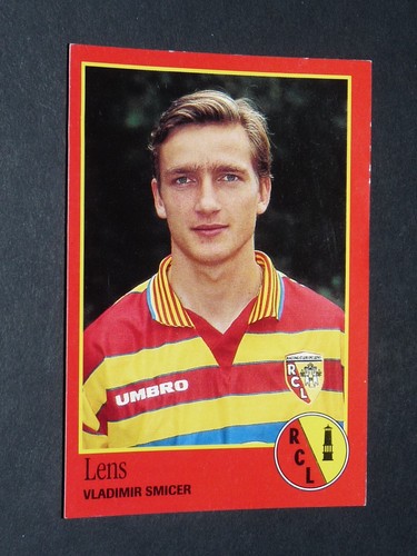 #118 VLADIMIR SMICER RC LENS RCL BOLLAERT PANINI FOOT 97 FOOTBALL 1996 ...