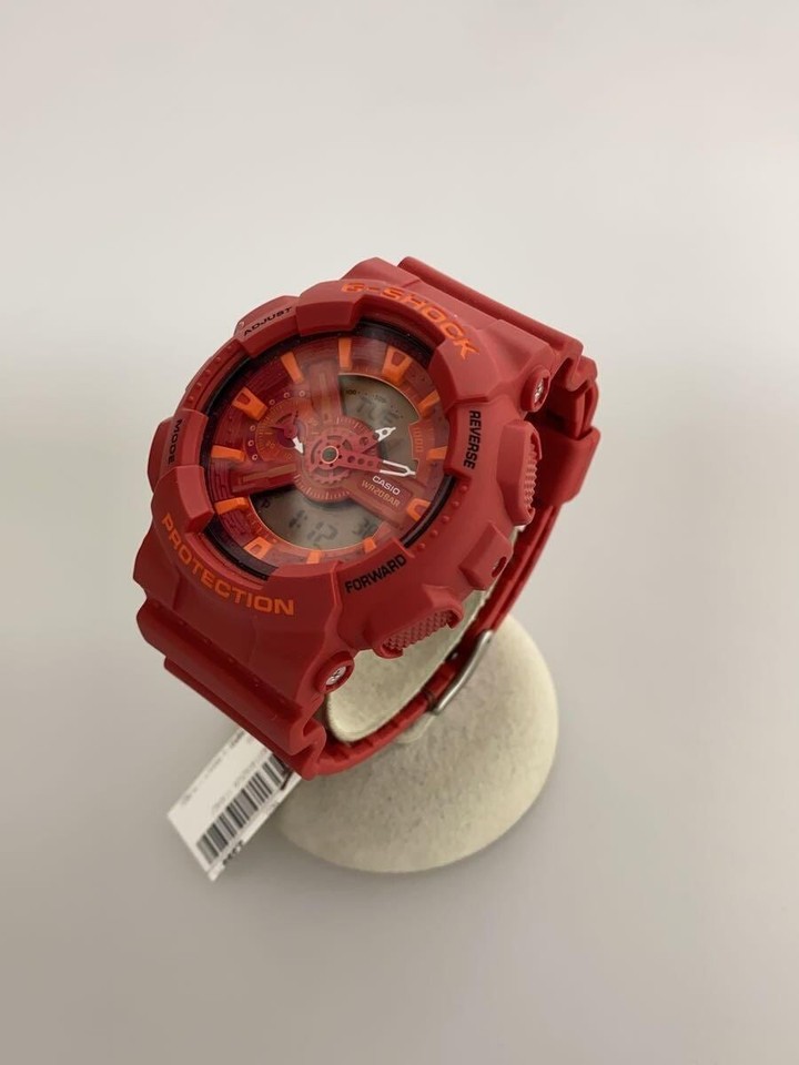 CASIO G-SHOCK GA-110AC-4AJF Red Resin Quartz Digital Analog Watch | eBay