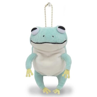 NEW Shinada Global Mochi Mochi Frog Animal Plush Keychain Blue - JAPAN ...