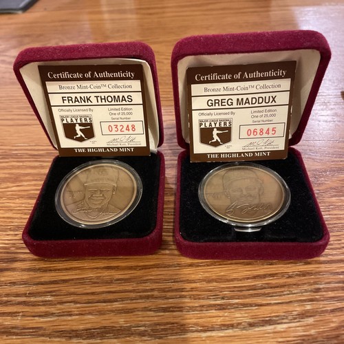 Limited Edition Highland Mint Bronze Mint-Coins. Frank Thomas & Greg ...