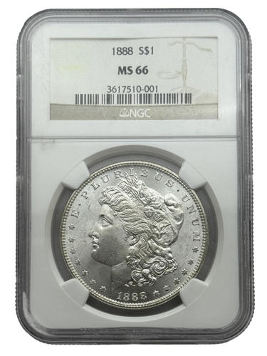 1888 $1 Morgan Dollar, MS66 NGC, Stunning Original Luster Example. | eBay