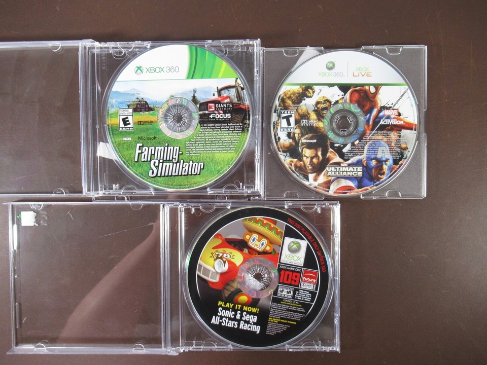 XBOX Sonic & Sega All-Stars Racing, Farming Simulator, Ultimate ...