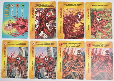 Carnage - 8 Card Lot - 1995 Marvel Overpower - Pack Fresh | eBay