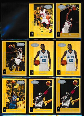 Lot (8) 2000-01 NBA Hoops Hot Prospects #9 13 78 59 53 62 Hill Olajuwon ...