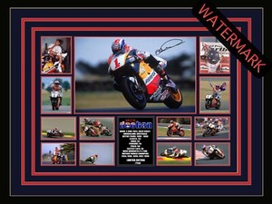 MICK DOOHAN LIMITED EDITION SIGNED & FRAMED MEMORABILIA - MOTOGP WORLD ...