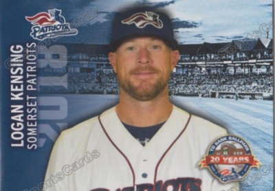 2018 Somerset Patriots Logan Kensing Atlantic League Independent | eBay