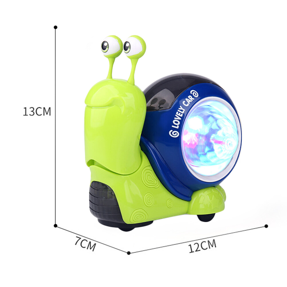 Simulation Snail Walking Baby Educational Music Projection Lights Toys ...