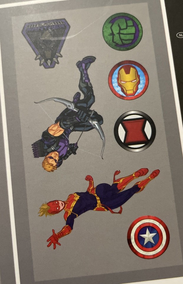 Marvel Superheroes Wall Art Set Wall Stickers Decals Home Decor Mural ...