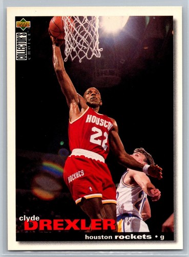 1995-96 Upper Deck Collector's Choice Clyde Drexler Houston Rockets #22 ...