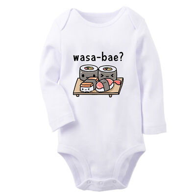 Babies Wasa-Bae Funny Romper Baby Bodysuit Newborn Jumpsuits Infant ...