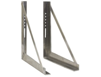 NEW BUYERS 18X18 INCH WELDED STAINLESS STEEL MOUNTING BRACKETS 1701031 ...