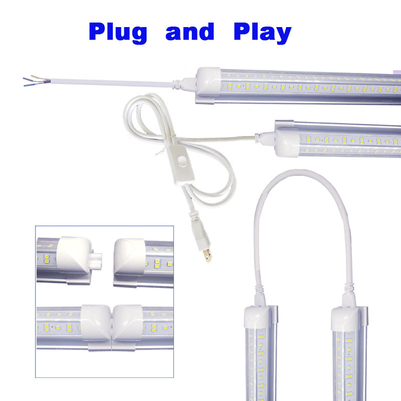 8FT Led Tube Light Bulbs 144W 8 Foot Led Shop Lights 12PACK LED Strip ...