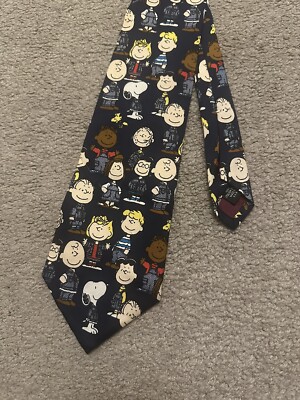 Vintage Peanuts "True Blue Friends” Neck Tie Great Condition Snoopy 100 ...