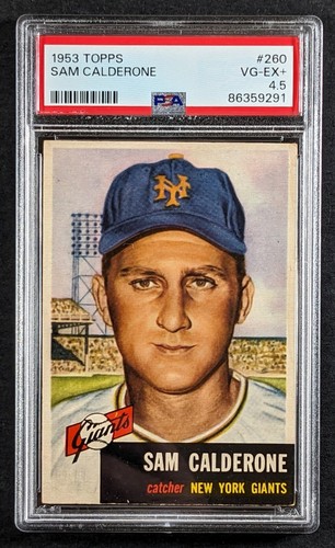 1953 Topps #260 Sam Calderone PSA VG-EX+ 4.5 | eBay