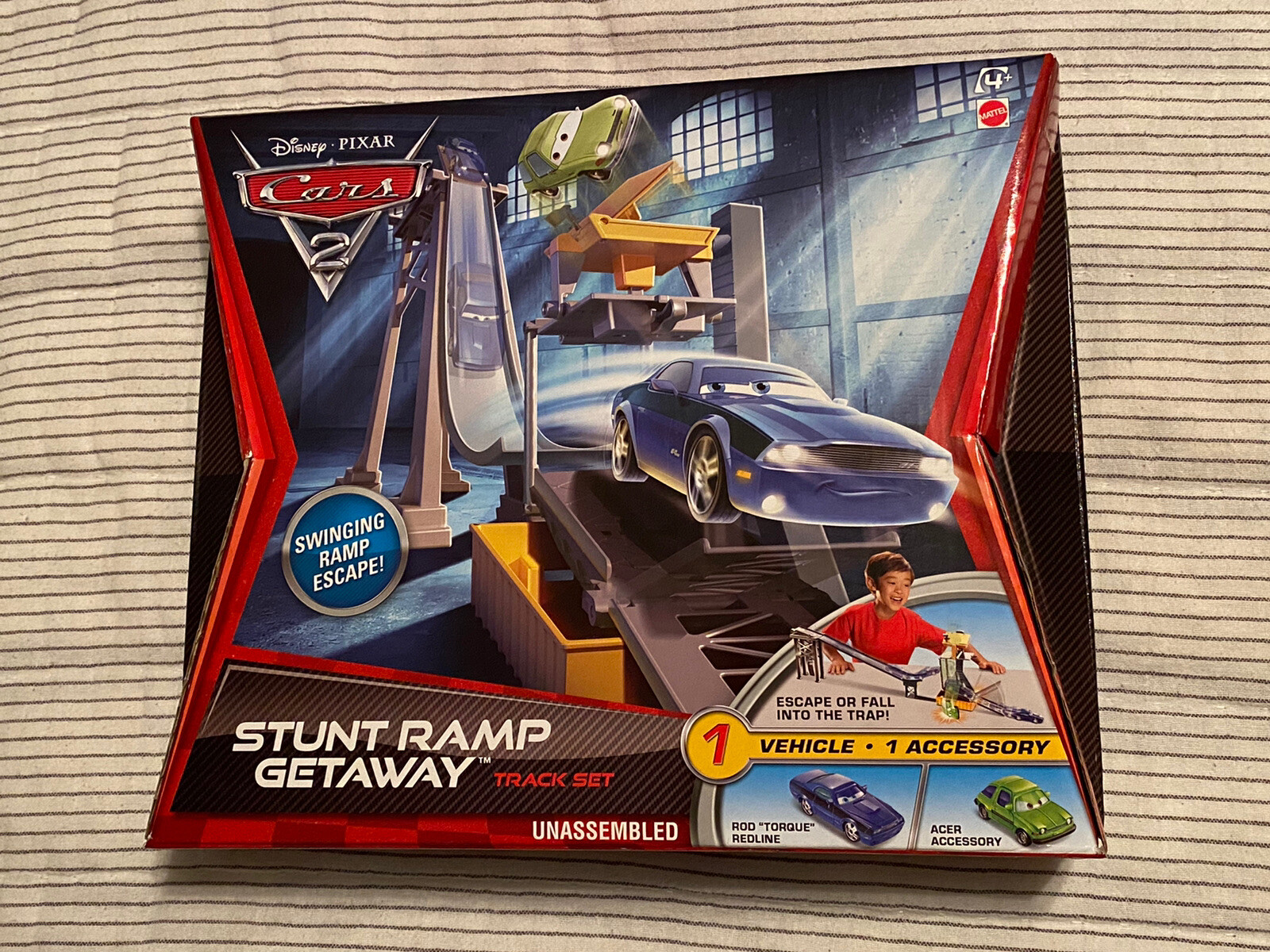 Disney Pixar Cars 2 Damaged Rod Torque Redline 1:55 Diecast - READ