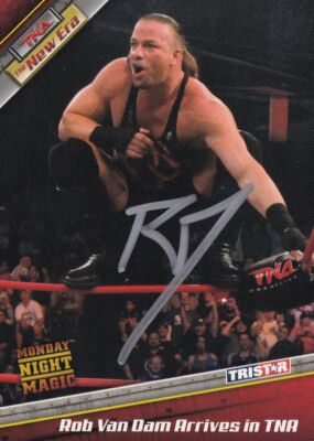 Rob Van Dam RVD Signed 2010 TriStar TNA New Era Card 86 WWE ECW Impact ...