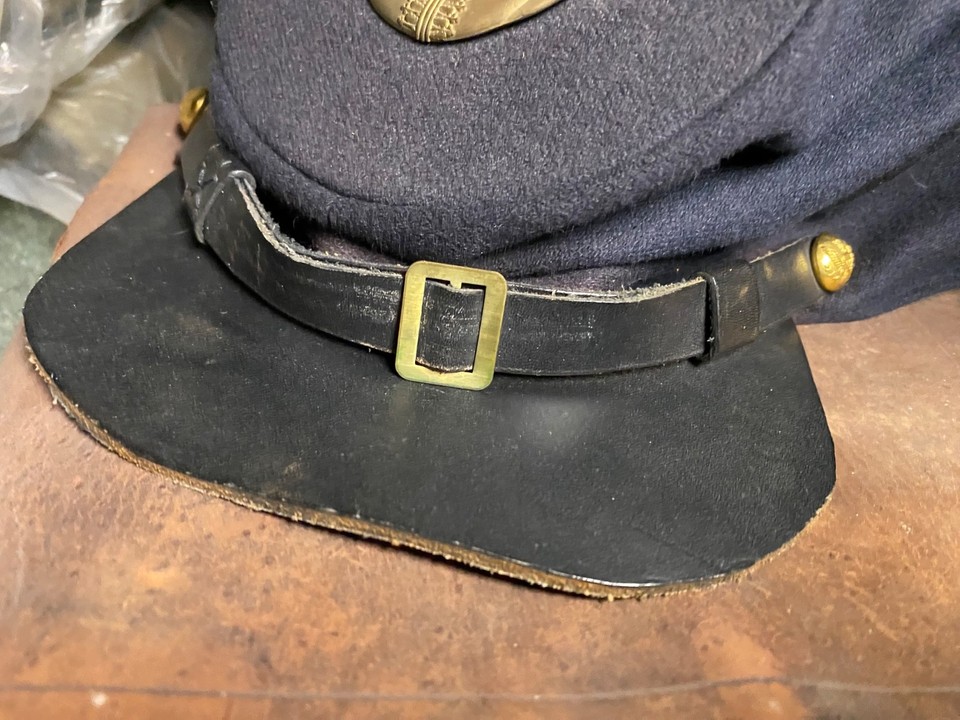 CIVIL WAR US UNION BLUE WOOL INFANTRY KEPI BUMMER FIELD CAP-LARGE | eBay