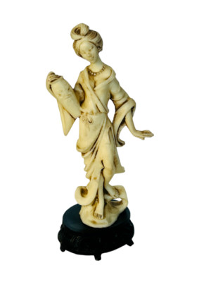 Roman Fontanini Depositato Italy figurine Samurai Wu Tang Geisha pot ...
