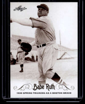 2016 Leaf Babe Ruth Collection #23 Babe Ruth Boston Braves NM-MT | eBay