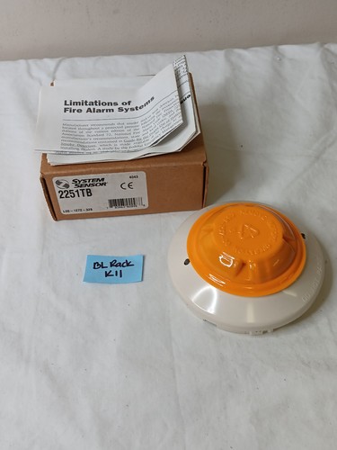 SYSTEM SENSOR 2251TB Smoke Detector Head Addressable w/Heat | eBay