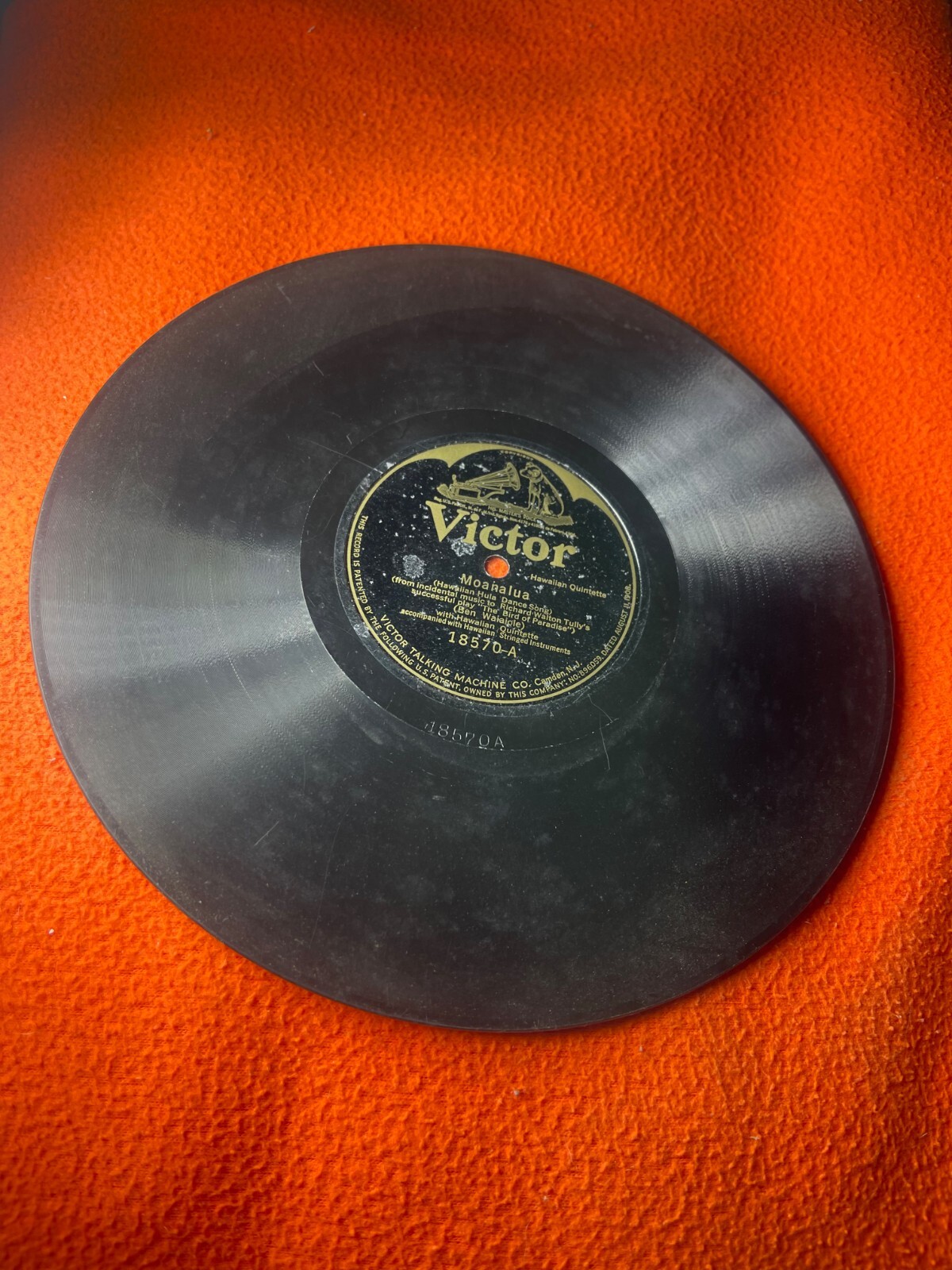 VICTOR Record 78 rpm 18570 HAWAIIAN MELODIES / MOANALUA | eBay