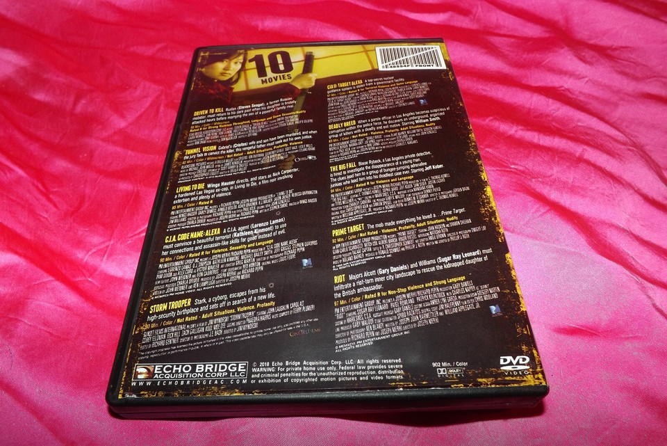🌈 Action Collection 10 Movies Featuring Steven Seagal in Driven To Kill DVD Set | eBay