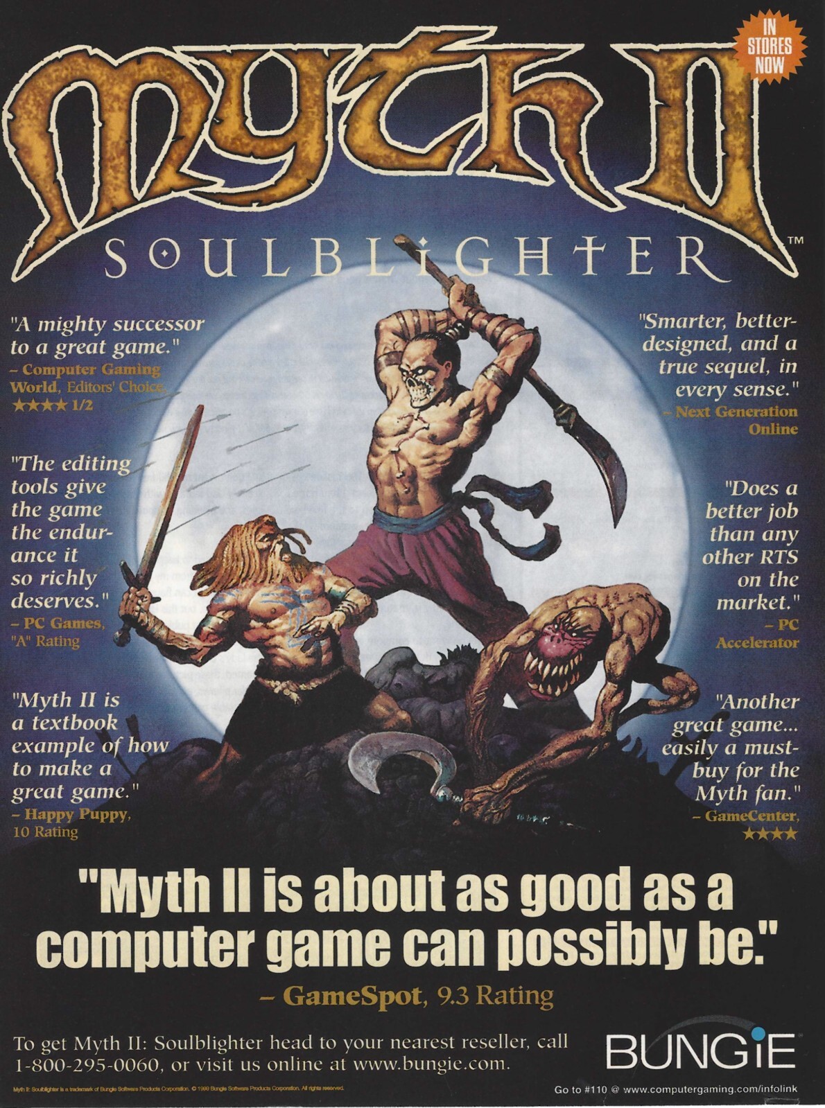 Myth II: Soulblighter Print Ad/Poster Art PC Big Box (A) | eBay