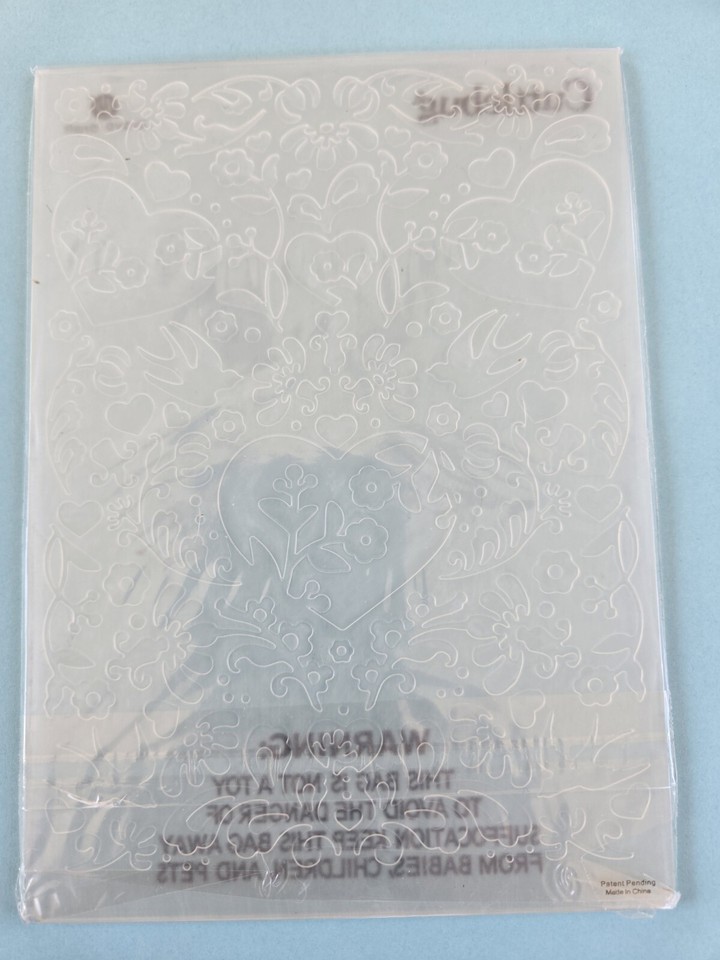 6 New Cuttlebug Embossing Folders ROMANCE COLLECTION Queen of Hearts/Chandelier | eBay