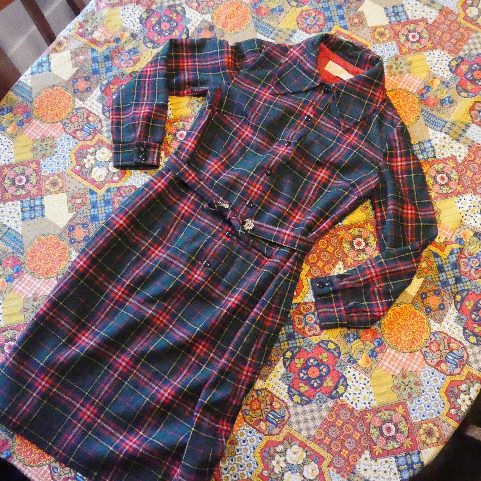 1970s Vintage Pendleton Dress - Wool Long Collar Belt… - Gem