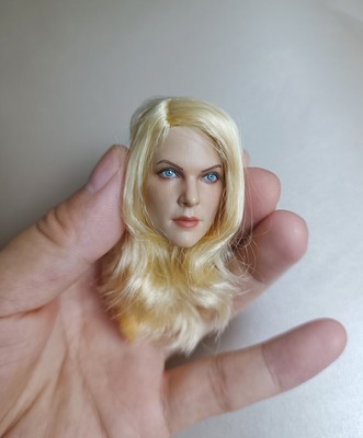 1/6 Cool Girl Golden Rooted Hair Head Sculpt Model for 12" Phicen ...