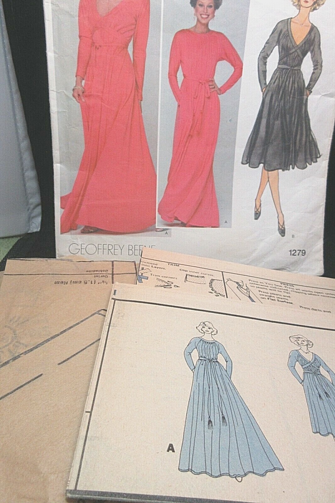 Vogue American Designer Pattern 1279 Geoffrey Beene Size-10 | eBay