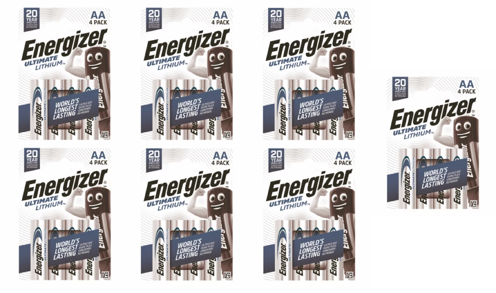 AA ENERGIZER Ultimate Lithium FR6 1.5V Batteries | eBay