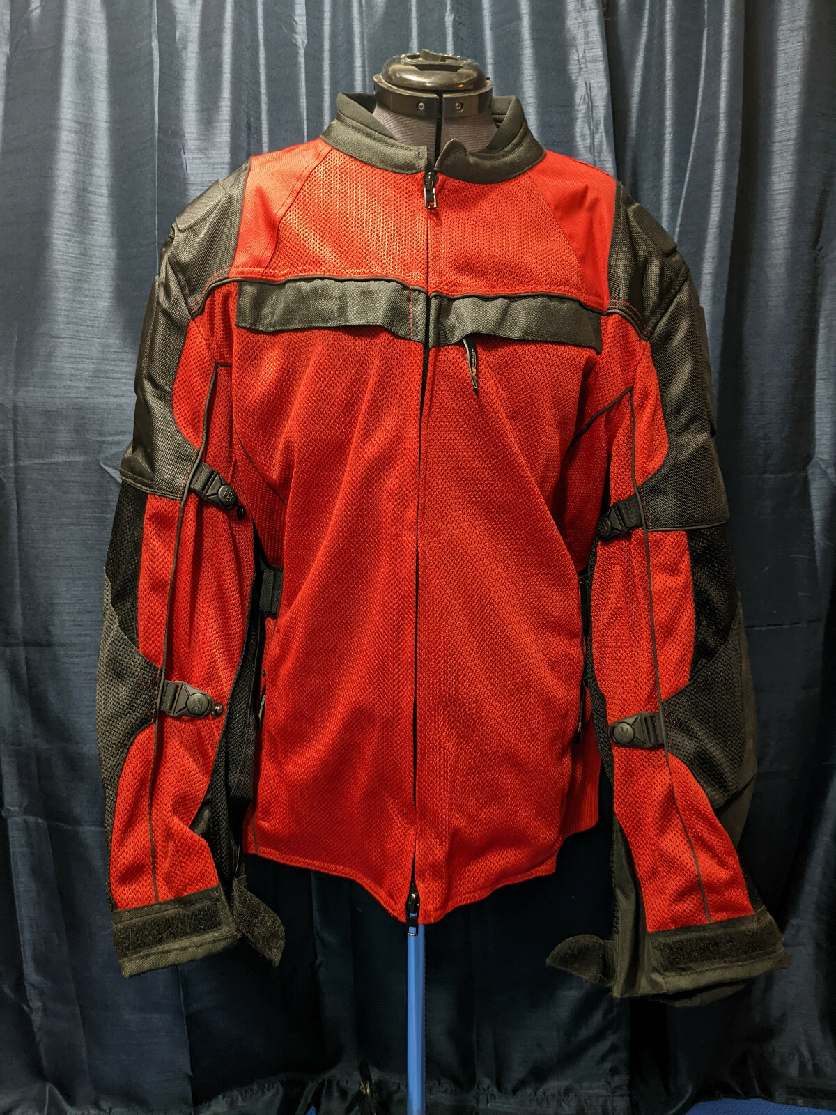 Xelement Motorcycle Jacket Hard Pads Black/Red Zip-out Shell Only Size ...