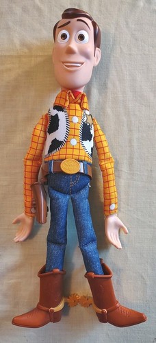Disney Pixar Thinkway Toy Story Talking Woody Pull String Doll 15 ...