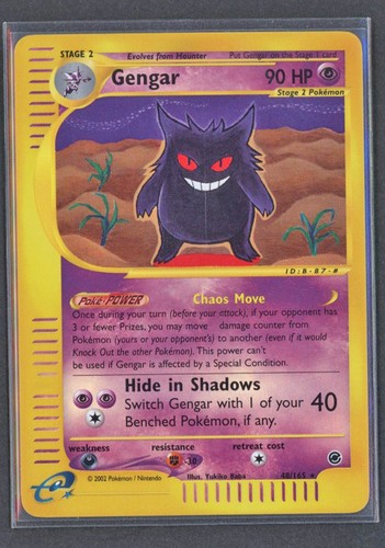 Pokemon Cards - Gengar 48/165 Reverse Holo Expedition Base Set eBay ...
