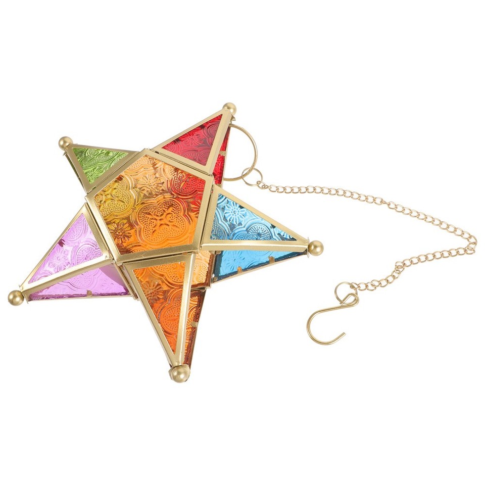 Moroccan Candle Lantern Iron-art Colored Wind Light Desk | eBay Australia