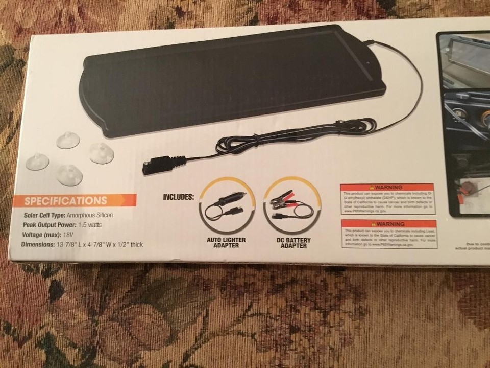 THUNDERBOLT MAGNUM SOLAR 12 VOLT BATTERY CHARGER 1.5 WATTS | eBay