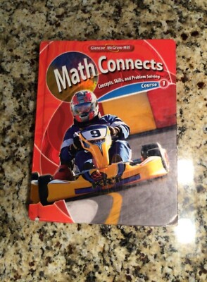Glencoe McGraw-Hill Math Connects Course 1 textbook 2009 hardcover | eBay