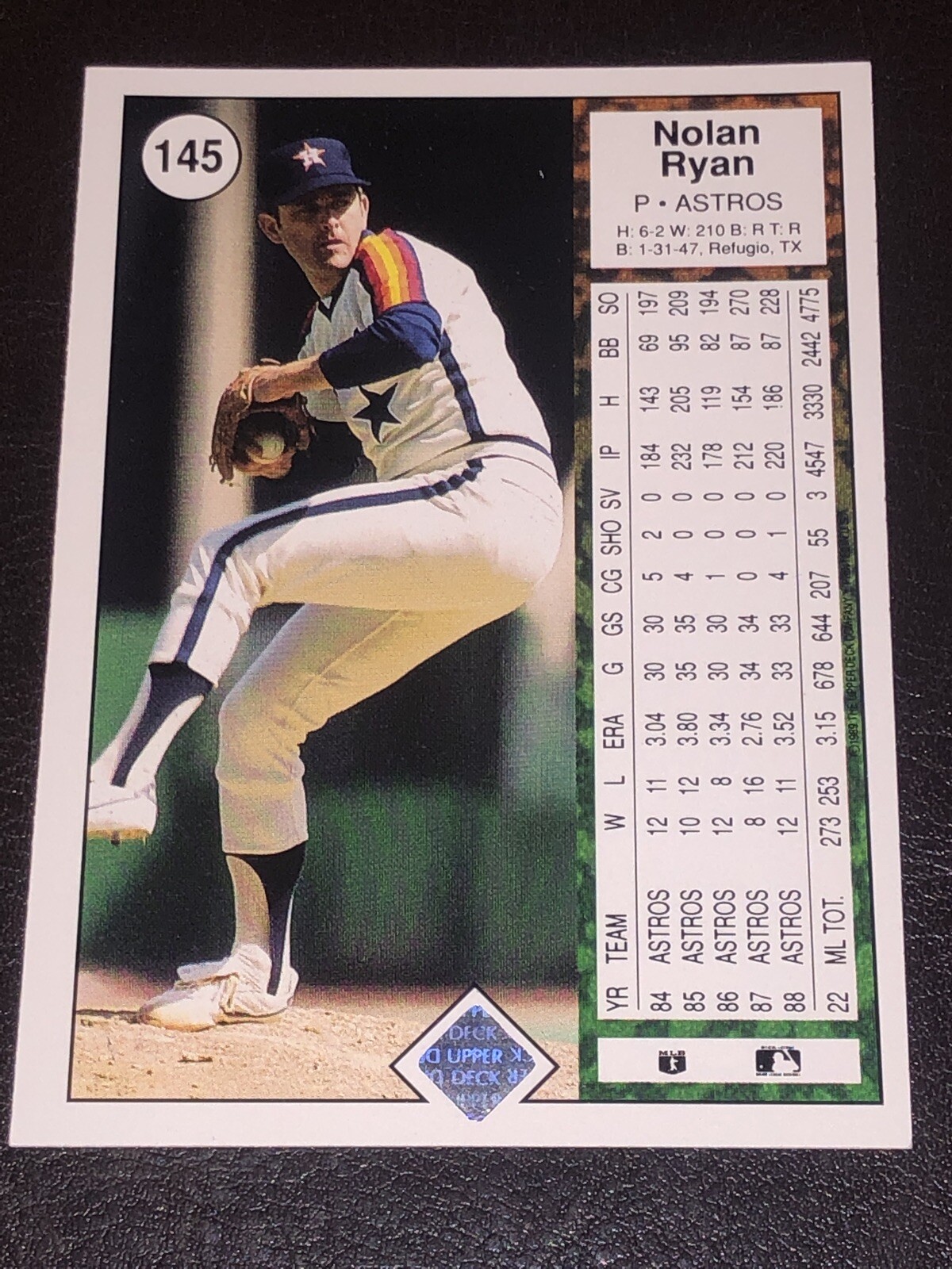 1989 Upper Deck - #145 Nolan Ryan for sale online | eBay