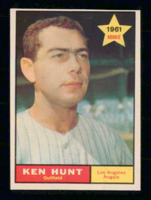 1961 TOPPS BASEBALL # 156 KEN HUNT INV J7928 | eBay