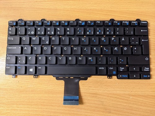 Dell Latitude 9250 3150 3160 E5250 E5270 Danish Keyboard Dansk WMH11 ...