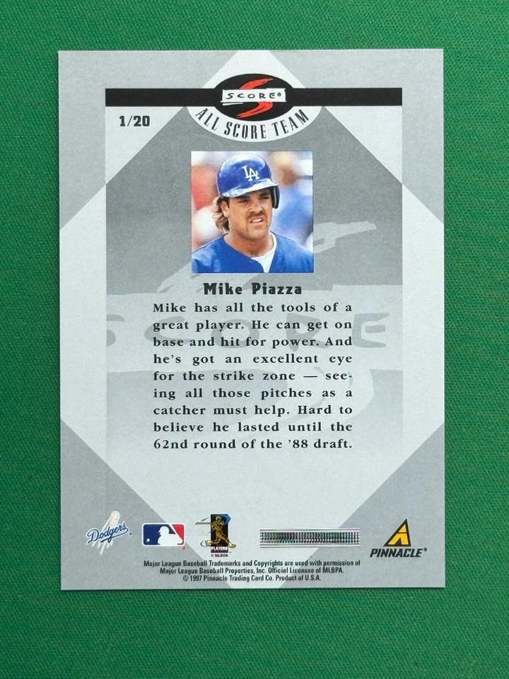 1998 Score Baseball All-Score Team #1 Mike Piazza | eBay