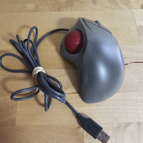 Logitech TrackMan Wheel Trackball T-BB18 USB Roller Ball Thumb Mouse Vtg WORKS | eBay