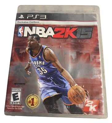 NBA 2K15 Playstation 3 PS3 Game Kevin Durant Cover Cleaned & TESTED! | eBay