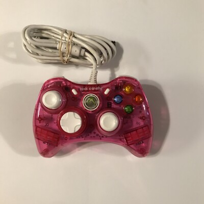 XBOX 360 Rock Candy Wired Controller Transluscent Pink. Tested ...