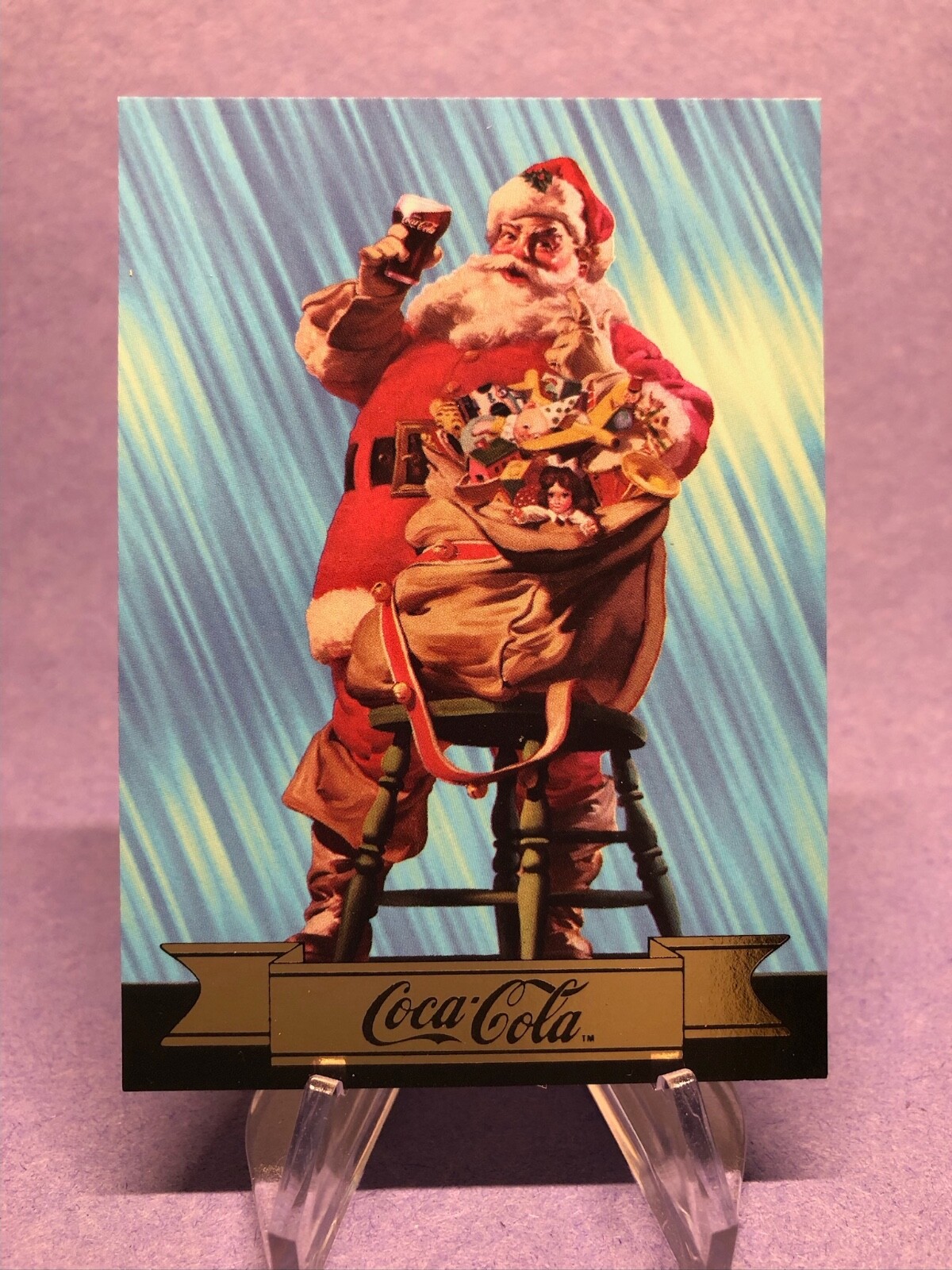 1994 The Coca-Cola Collection Series 3 Santa 1948 #S28 Gold Foil Insert ...