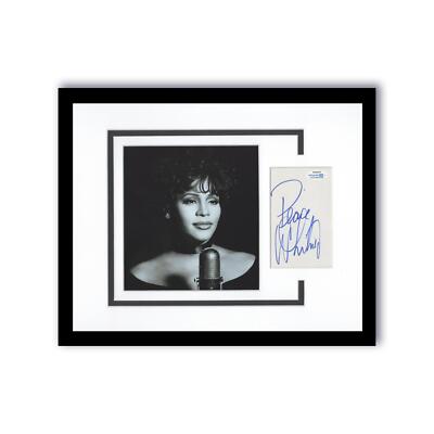 Whitney Houston Autographed Signed 11x14 Framed Photo Display ACOA | eBay