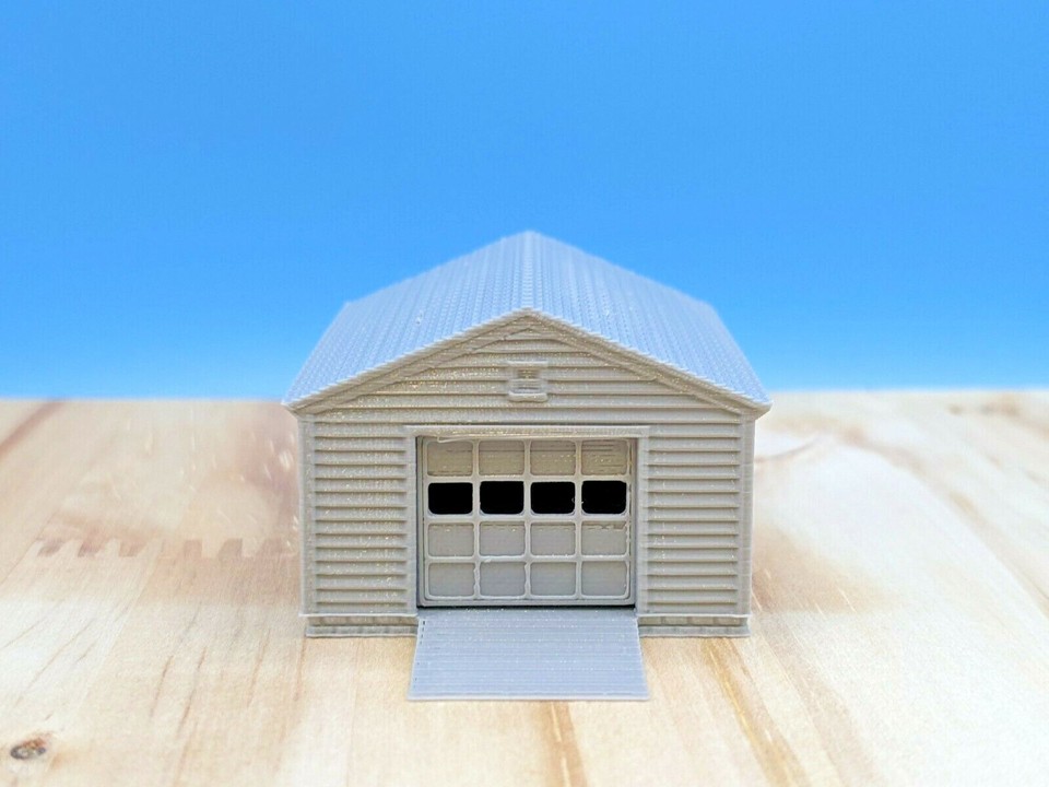 S-Scale - Single Car Garage - 1:64 Scale Building | eBay